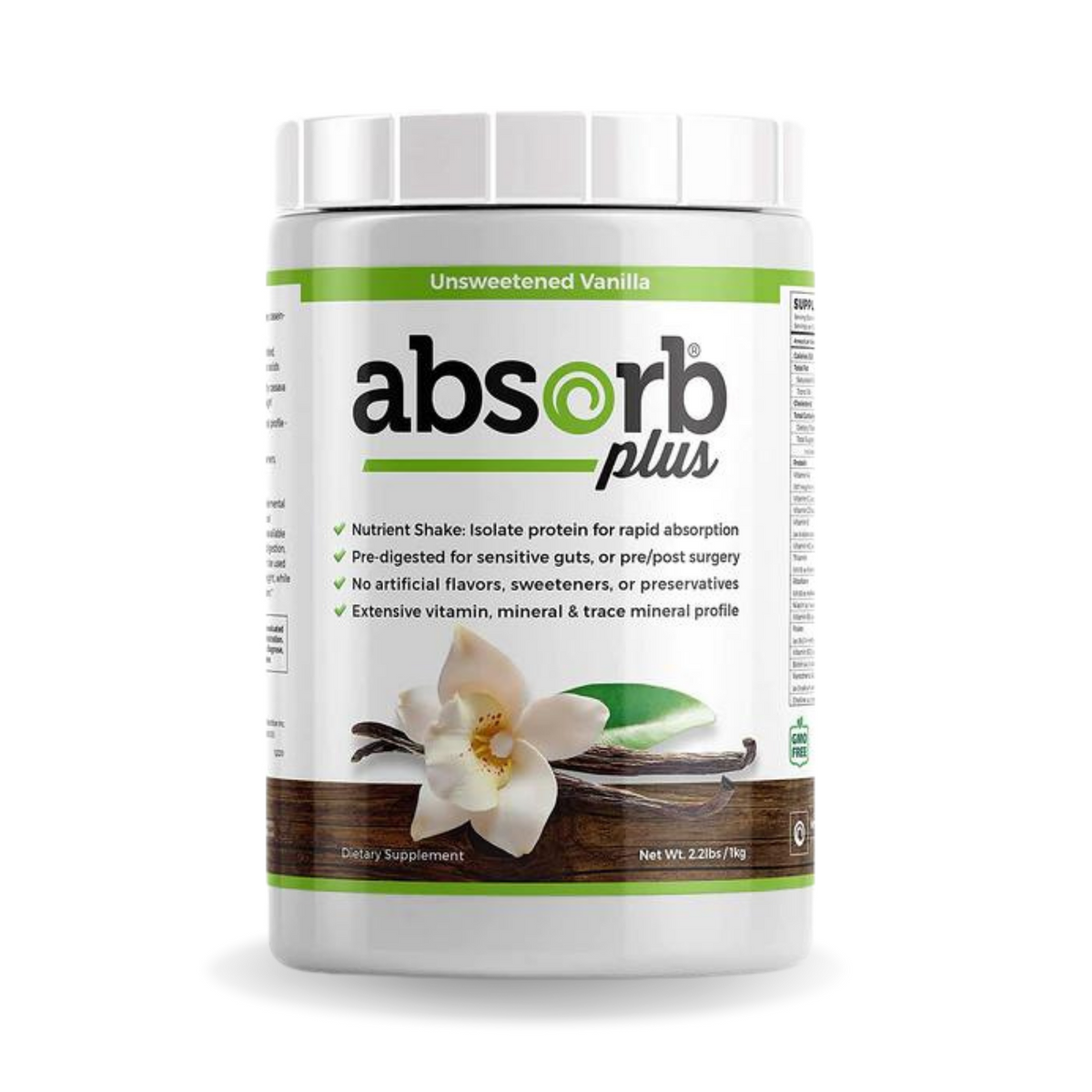 Absorb Plus Unsweetened Vanilla 1kg tub – CrohnsColitisLifestyle